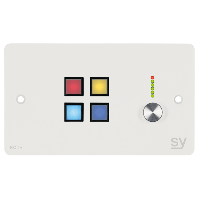 SY-KC4VE-W-UK SY 4-Button Keypad Controller with Ethernet - KVM Solutions